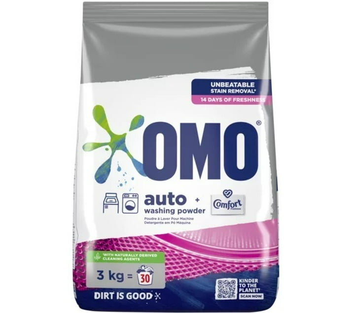 Omo Auto + Comfort Washing Power Detergent Powder 3 kg () | Makro