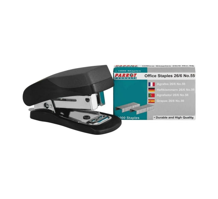 Someone’s in a Makro Parrot Products Plastic Mini Stapler Black + 1000 ...