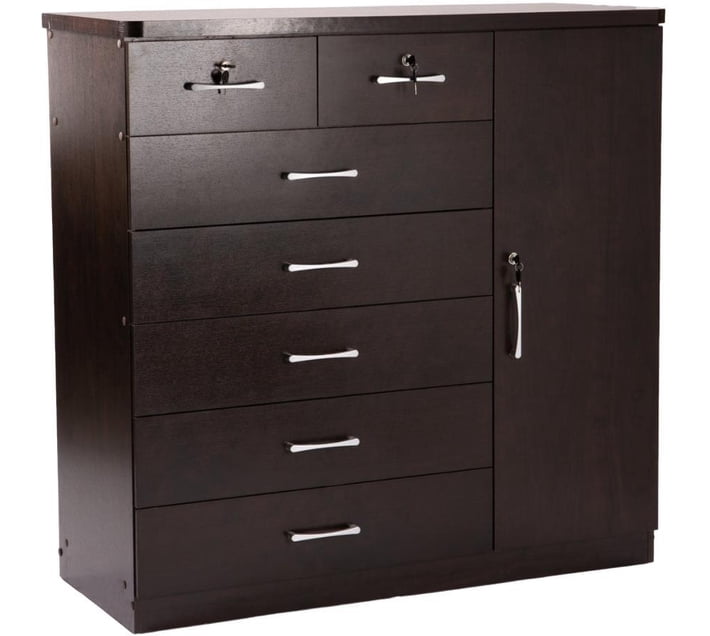Titan DF0904063 Engineered Wood Free Standing Chest of Drawers (Finish ...