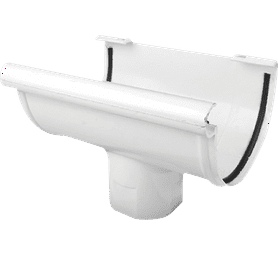 MacNeil D-Shape Gutter White 4000 mm Builders | Plumbing Bathroom and ...