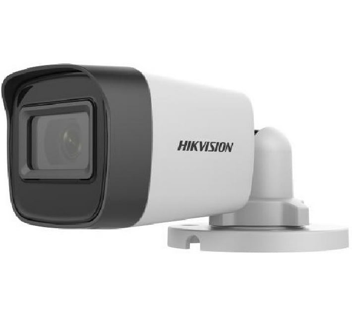 HIKVISION 2 MP 2.8mm Fixed Mini Bullet Analog Outdoor Security Camera ...