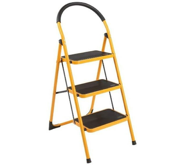 INE ENA31985 Steel Ladder (With Platform, Hand Rail) | Makro