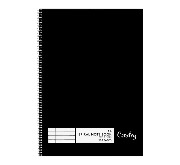 Buy Croxley a4 Spiral Notebooks 100-page 2-pack in Bulk | Makro Business