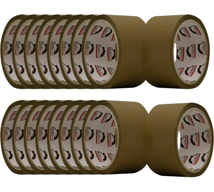 Bulldog Packaging Buff Tape 48 mm Masking Tape (Brown Pack of 18) | Makro