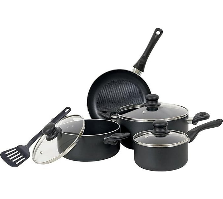 Generic 29BA-021 Non-Stick Coated Stainless Steel Cookware Set (8 ...