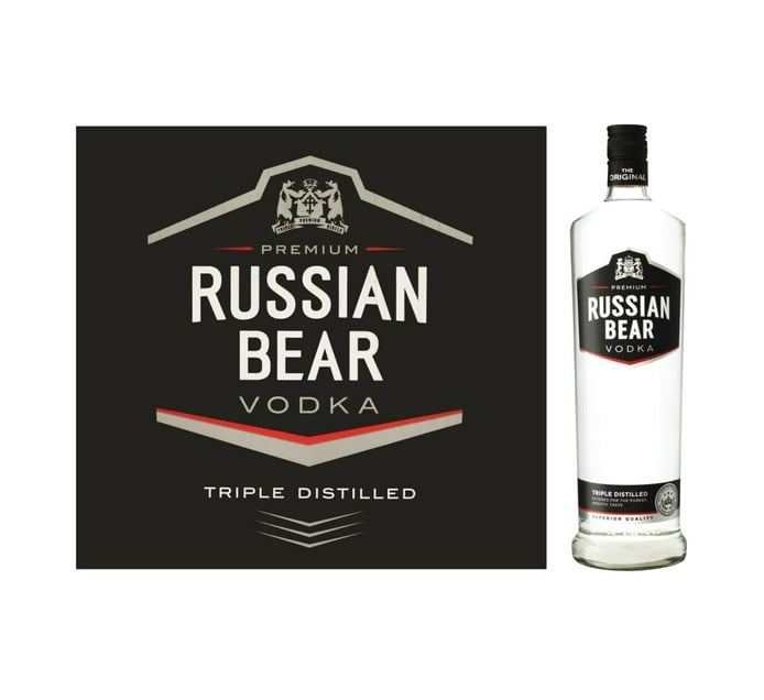 Buy Russian Bear Vodka (12 x 1l) in Bulk | Makro Business