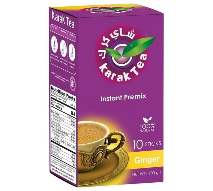 Karak Tea Ginger Tea Premix Instant Tea Box (10 x 10 Sachets) | Makro