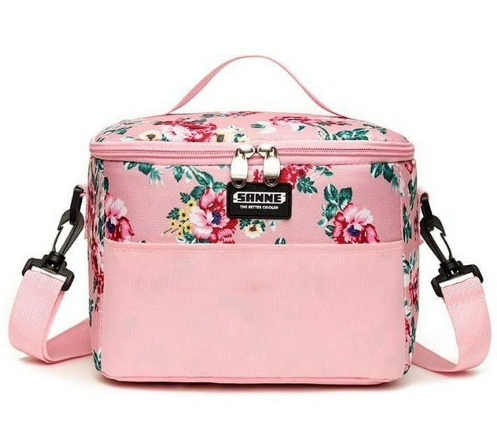 SENNA Cotton Multipurpose Cooler Bag (Pink Collapsible) | Makro