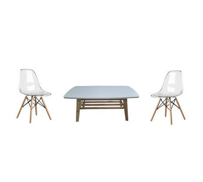 Someones In A Makro Smte Modern Wooden Table And 2 Clear Wooden Leg