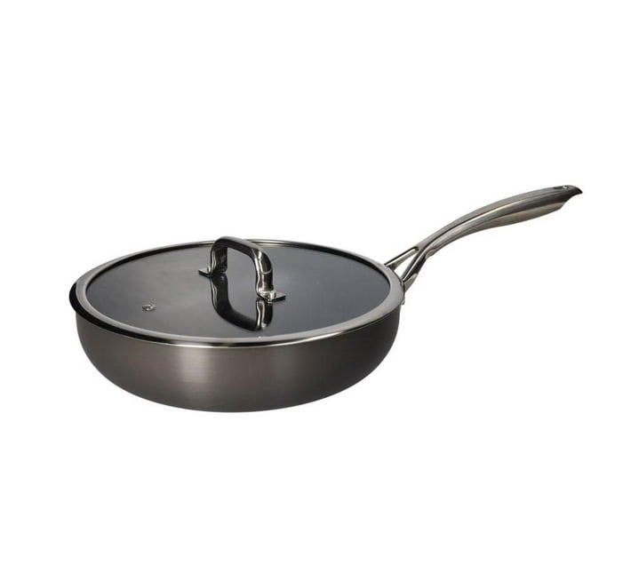 Someone’s in a Makro Aluminum Deep Fry Pan With Looped Handle & Glass ...