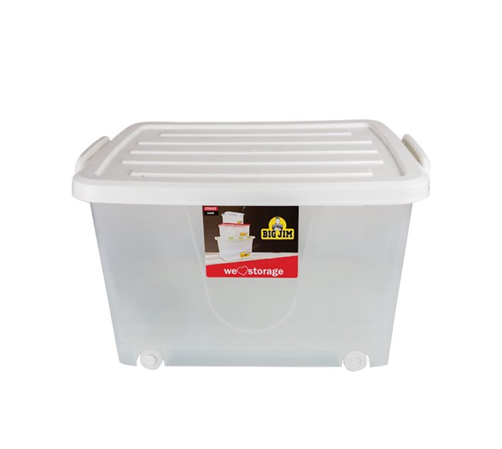 Someone’s in a Makro Storage Box With Wheels - 32 L 50 X 37 X 25cm Mood