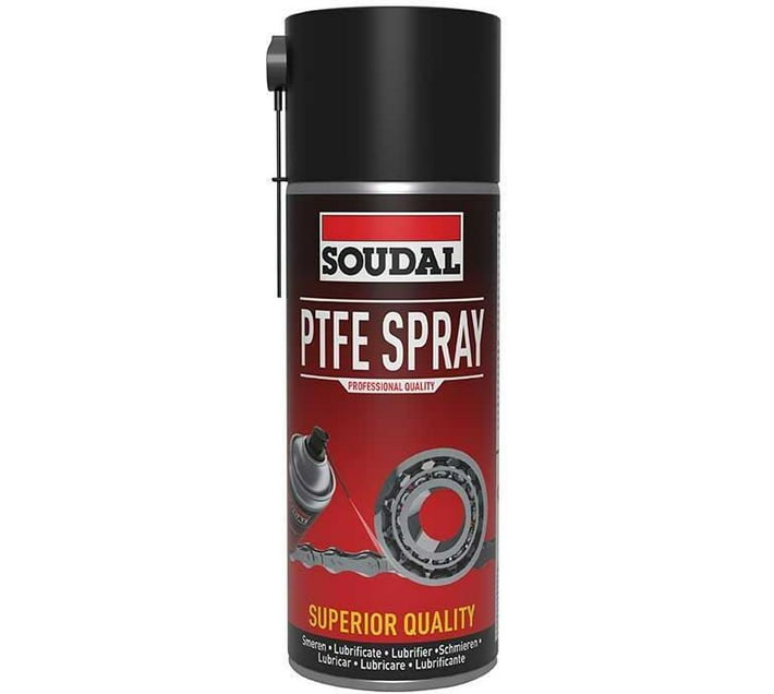 SOUDAL Lubricant PTFE Aerosol Spray 400ml Exterior Liquid Crack Filler ...