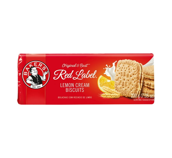 Bakers Red Label Biscuits Lemon (12 x 200g) | Makro