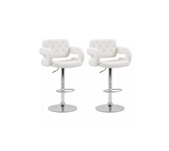 Someone’s in a Makro Luxury Leather Barstools with Chrome Base - Set of ...
