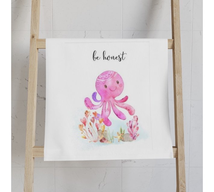 Someone’s in a Makro Pink Octopus Watercolor Burp Cloth Mood
