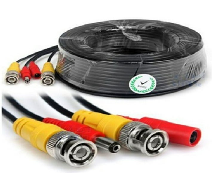 Zatech CCTV Cable Coax BNC 40 m CC40M (Compatible with Camera, Black ...