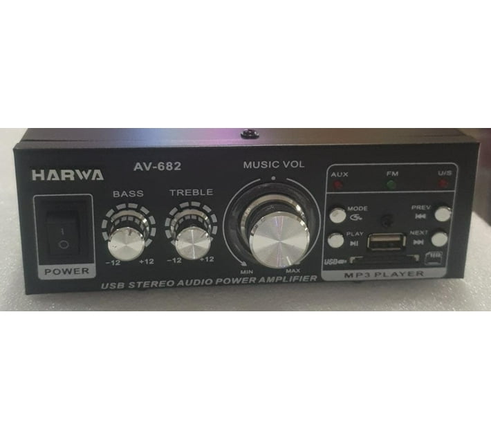 HARWA AV 682 30 W AV Control Amplifier (Black) | Makro