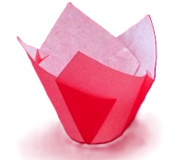 Akamai SA Muffin Cups/ Cupcake Tulip Wrappers - Red Paper Cupcake ...