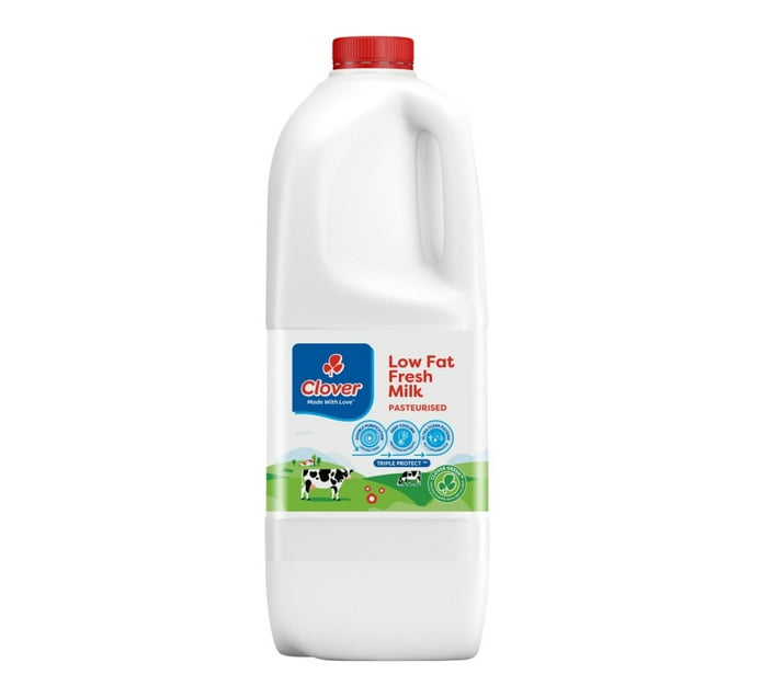 Buy Clover Low Fat Fresh Milk 2L in Bulk | Makro Business