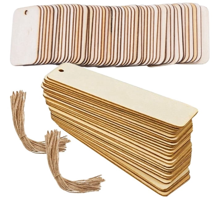 The Good Sport Craft Multifunctional Blank Wooden Gift Tag Labels With ...