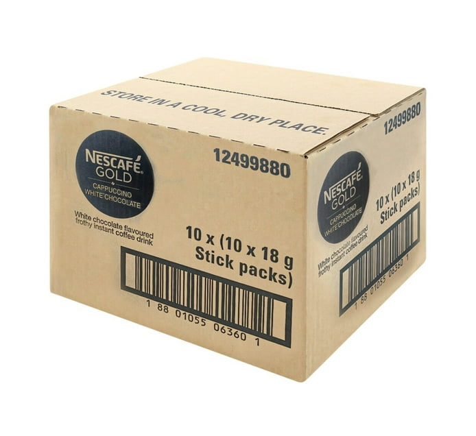 Buy Nescafe Cappuccino Sachets Cape Whte Choc (100 x 18g) in Bulk ...