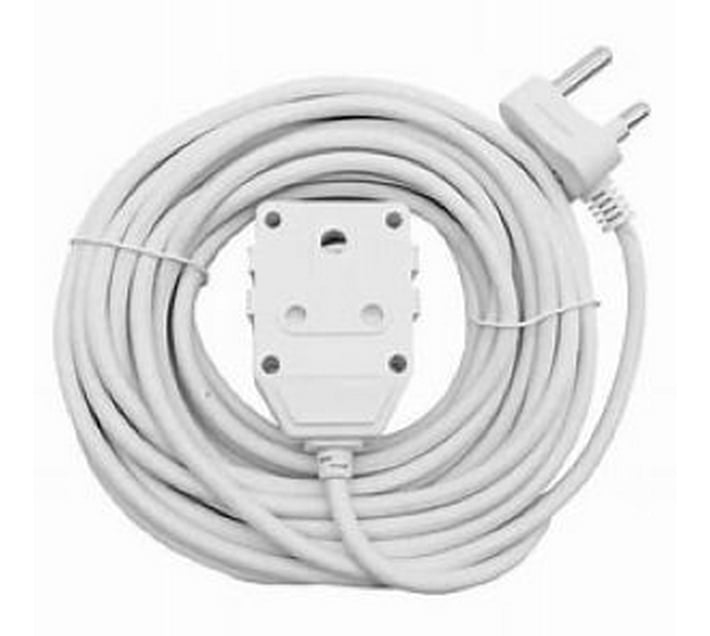 Scoop 3M 10A Extension Cord with Double Coupler Three Pin Plug (White ...