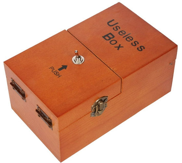 Buy ALANES Useless Box Turns Itself Off Storage Box Storage Box (1 L ...