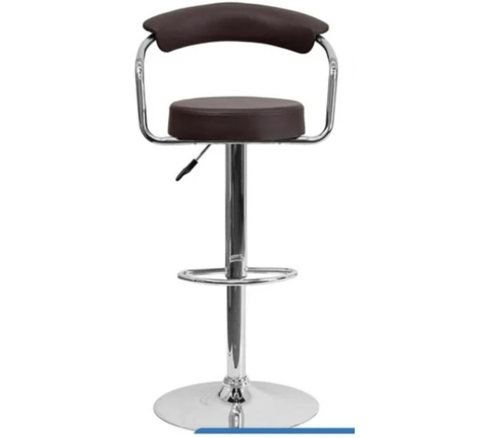 REX M Leatherette Bar Chair (Finish Colour - Brown, DIY(Do-It-Yourself ...