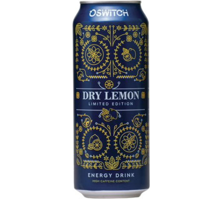 Switch Dry Lemon 500ml - Set of 12 Energy Drink (Dry Lemon Flavoured ...