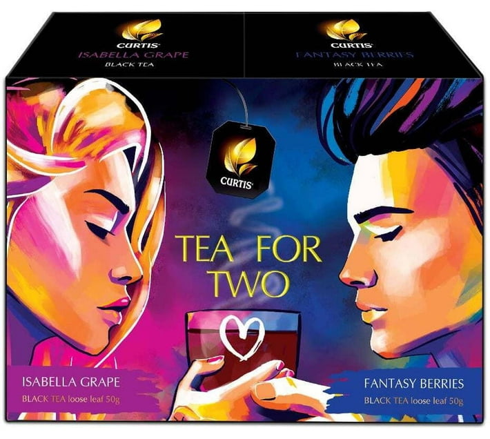 Curtis Tea for Two, Assortment CTFT100 Black Tea Box (2 x 100 g) | Makro