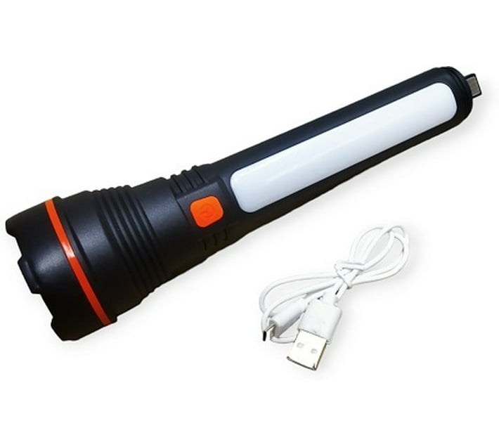 Just Simplified 3W LED Flashlight With Side Light Torch (Multicolor, 17 ...