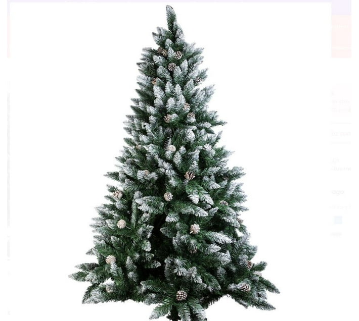 Buy PSM1 Three PSM-180cm Snow Pine Cone Green Christmas Tree Artificial ...