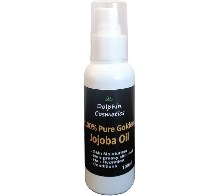 Dolphin Cosmetics 100% Pure Golden Jojoba Oil Organic Cold Pressed (100 ...