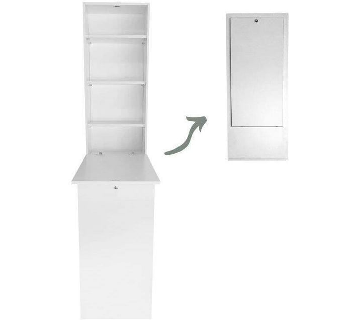 SpaceSave Fold-Up Workstation MDF(Medium Density Fiber) Rack Shelf For ...
