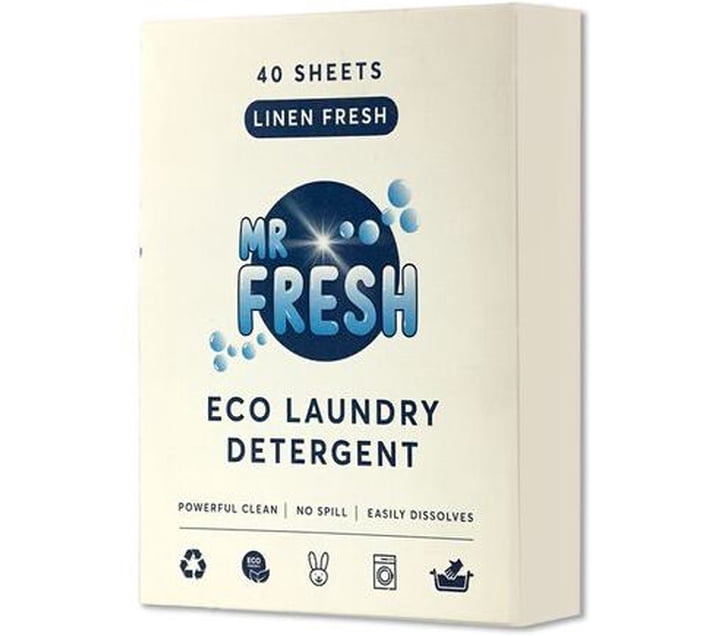 Buy Mr Fresh Eco Laundry Detergent Sheets-Linen Fresh(40 Sheets ...