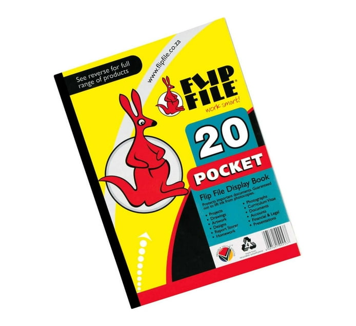 Flip File A4 Pocket File Display Book 20-Pocket | Makro Flip File A4 Pocket File Display Book 20-Pocket | Makro