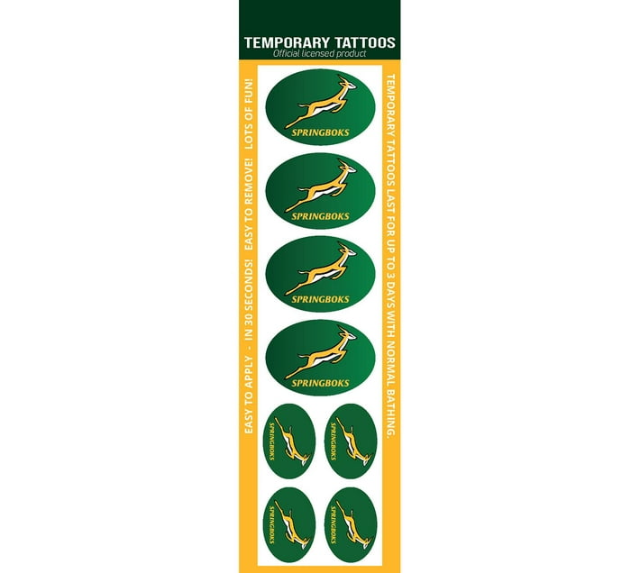 Someone’s in a Makro Springbok Rugby Temporary Tattoos (Box of 100 ...