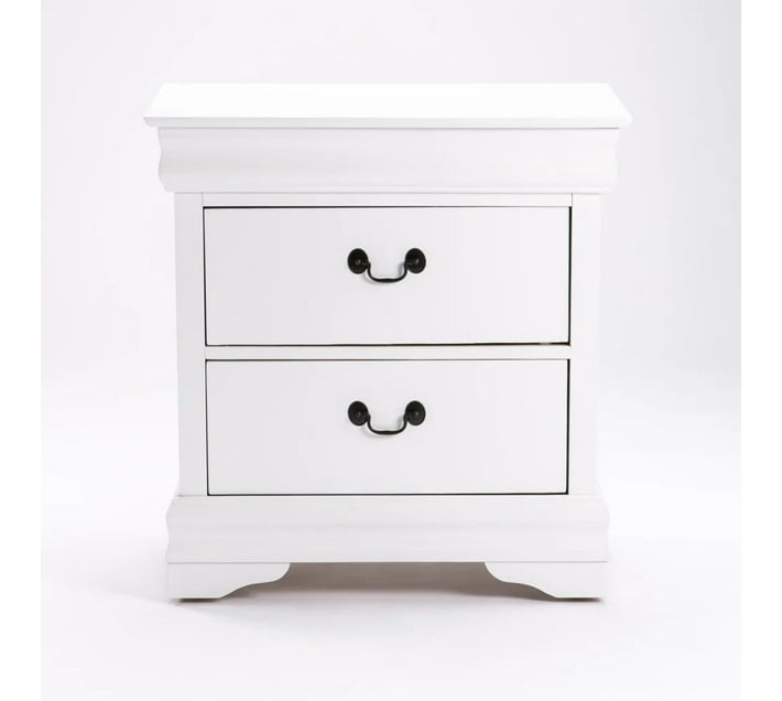 Tshimo 2 Drawer Pedestal - White 6734500538758 Solid Wood Free Standing ...
