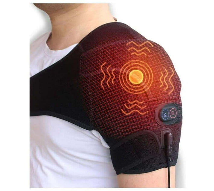 Perfect Dealz Electric Adjustable Pain Relief Heated Shoulder Brace ...
