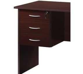 LINX Solitude Work Desk - Espresso Solid Wood Office Table (Free ...