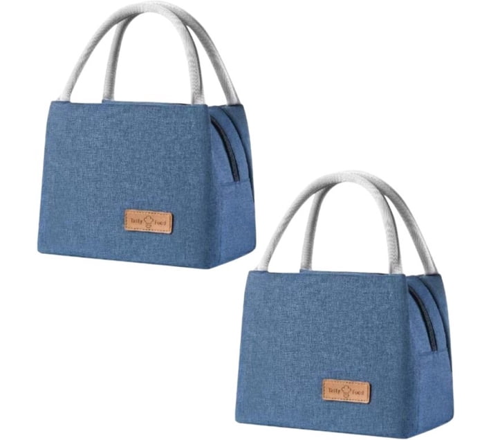 Tasty Food Blue Denim Elegance Insulated Lunch Bag Se Lunch Bag (Blue ...