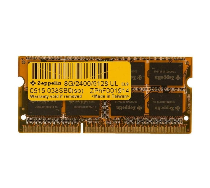 Zeppelin 8GB DDR4 2400MHz SO-DIMM Memory Module 8G/ZEP/2400SO | Makro
