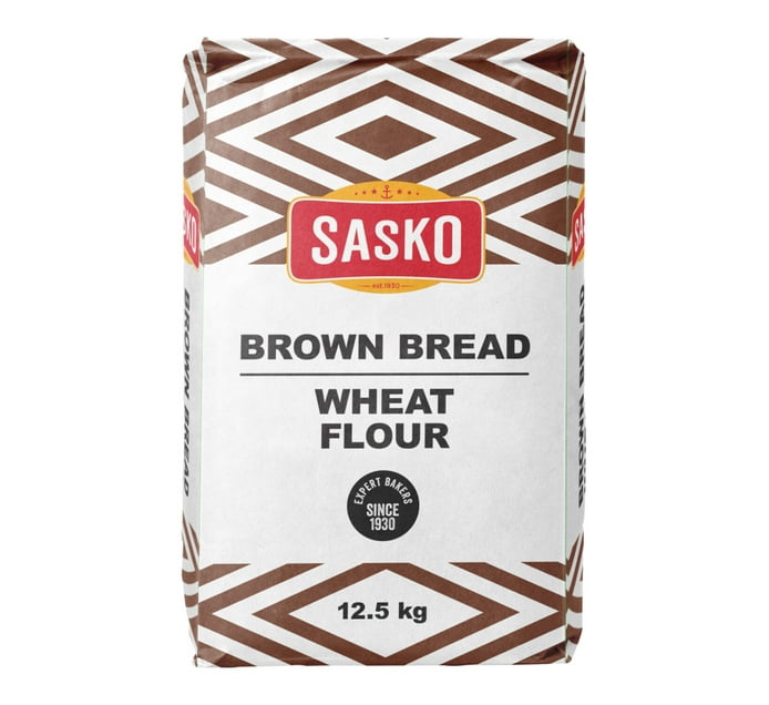 Buy Sasko Brown Bread Wheat Flour (1 x 12.5kg) in Bulk | Makro Business
