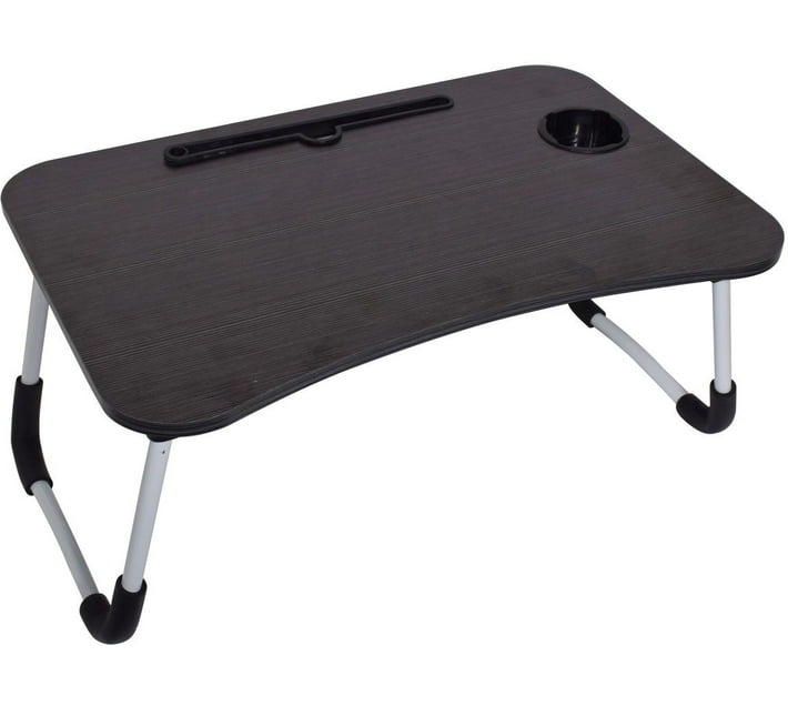 Buy DOTHOME Foldable Laptop Table - Dark Brown Wood Portable Laptop ...