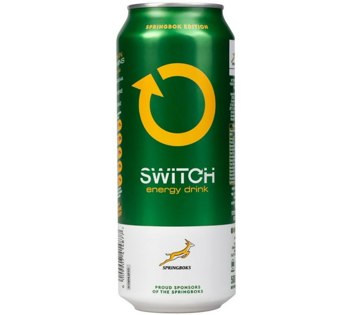 Switch Energy Springbok Edition 6 X 500ml Energy Drink Springbok