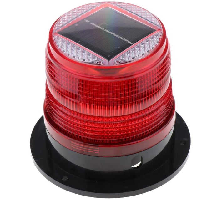 Buy Generic Solar Magnetic LED Strobe Warning Safety Flashing Light-RED ...