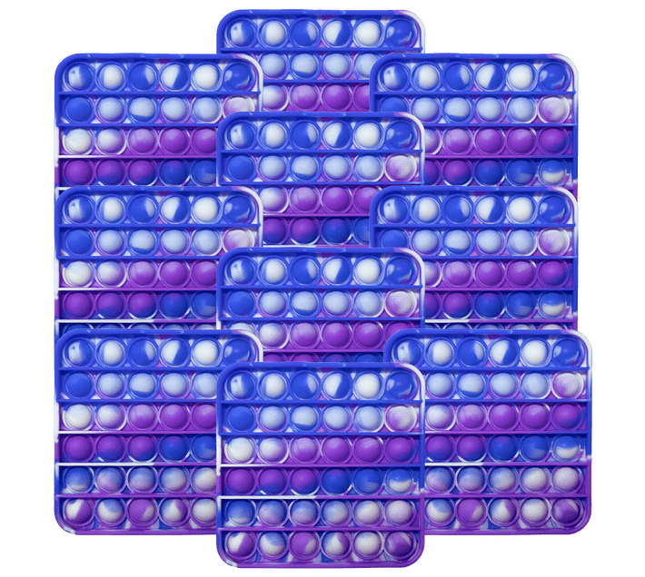 Someone’s in a Makro Bulk Pack Pop It Fidget Toys 10X - Purple , blue Mood