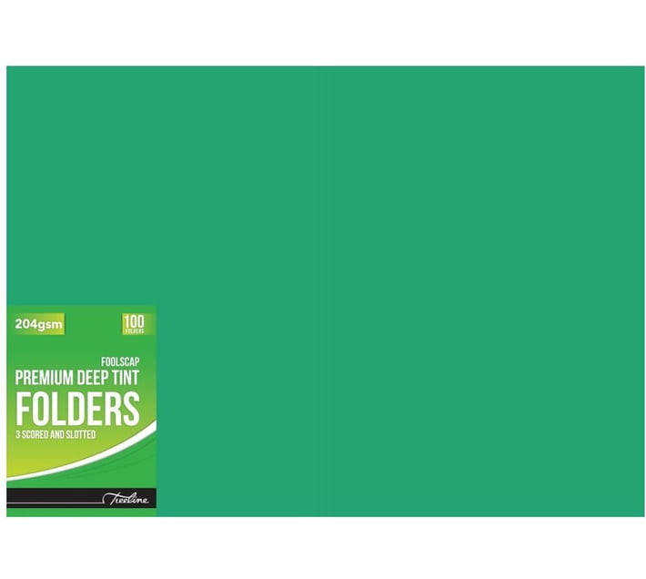 Buy Treeline Paper Document folder (Set of 100, Green) in Bulk | Makro ...