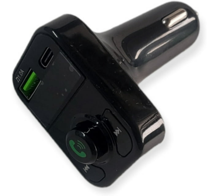 Generic v5.0 Car Bluetooth Device with FM Transmitter (Black) | Makro