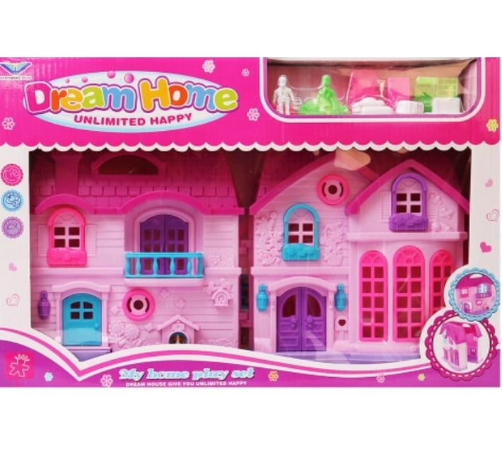 Dream Home - Unlimited Happy Toy Doll Villa Set ideal for 3 Year old ...